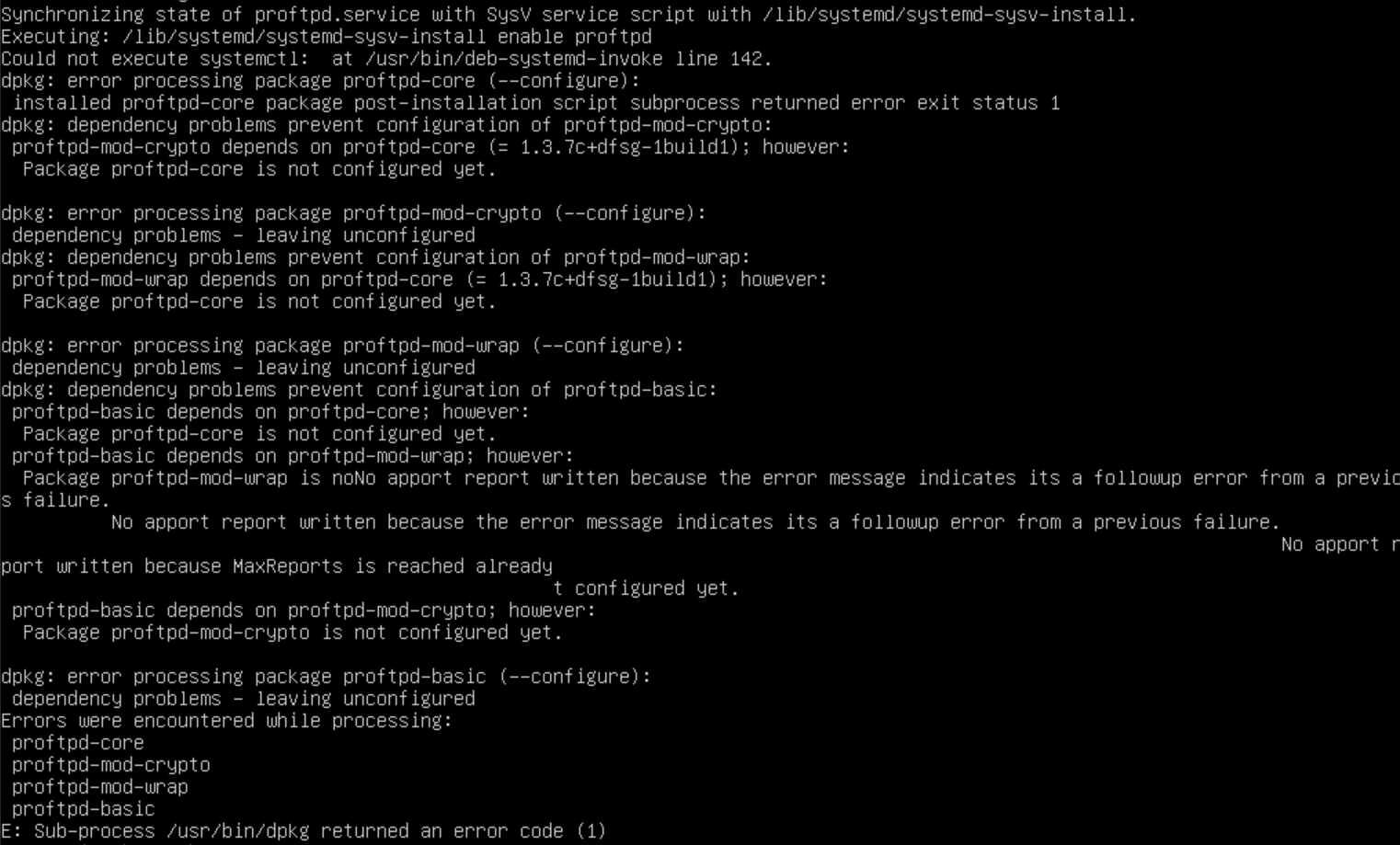 Fixed Virtualmin Proftpd Error After Upgrade To Ubuntu 2204